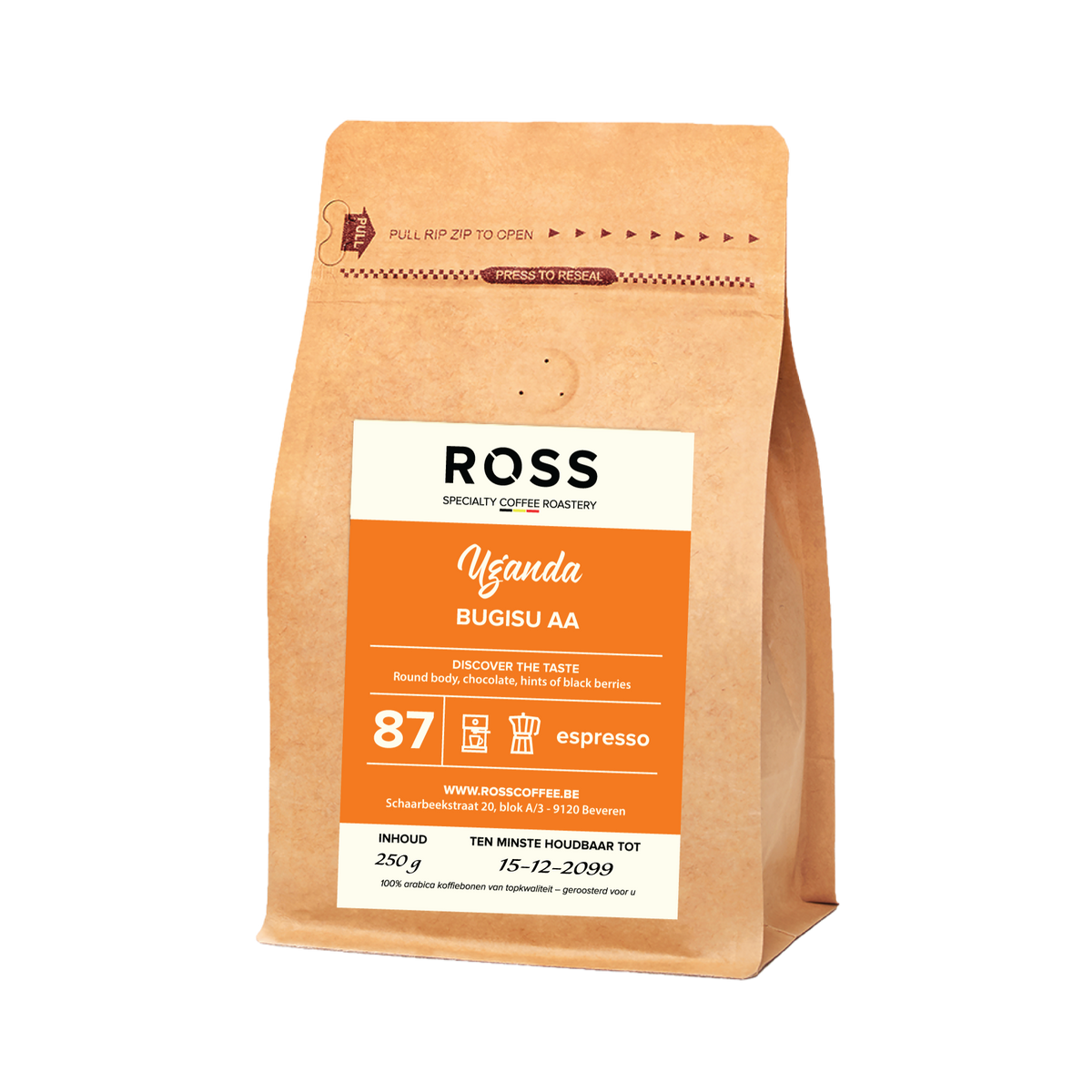 Uganda Bugisu AA specialty koffie | ROSS Coffee – ROSS Specialty Coffee ...